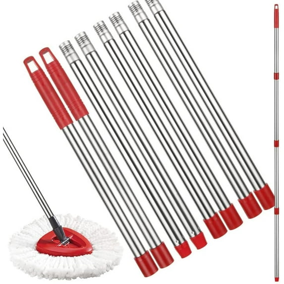 2 Pack Spin Mop Replacement Handle 4 Section 30 to 58 Inch Mop ...