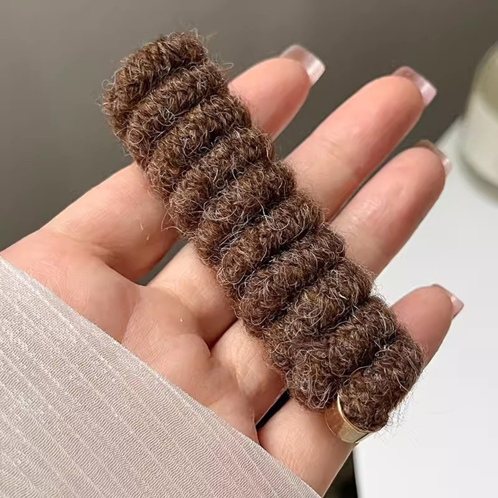 2 Pack Spiral Hair Tie Braid Ponytail Band Stylish Phone Cord Hair ...
