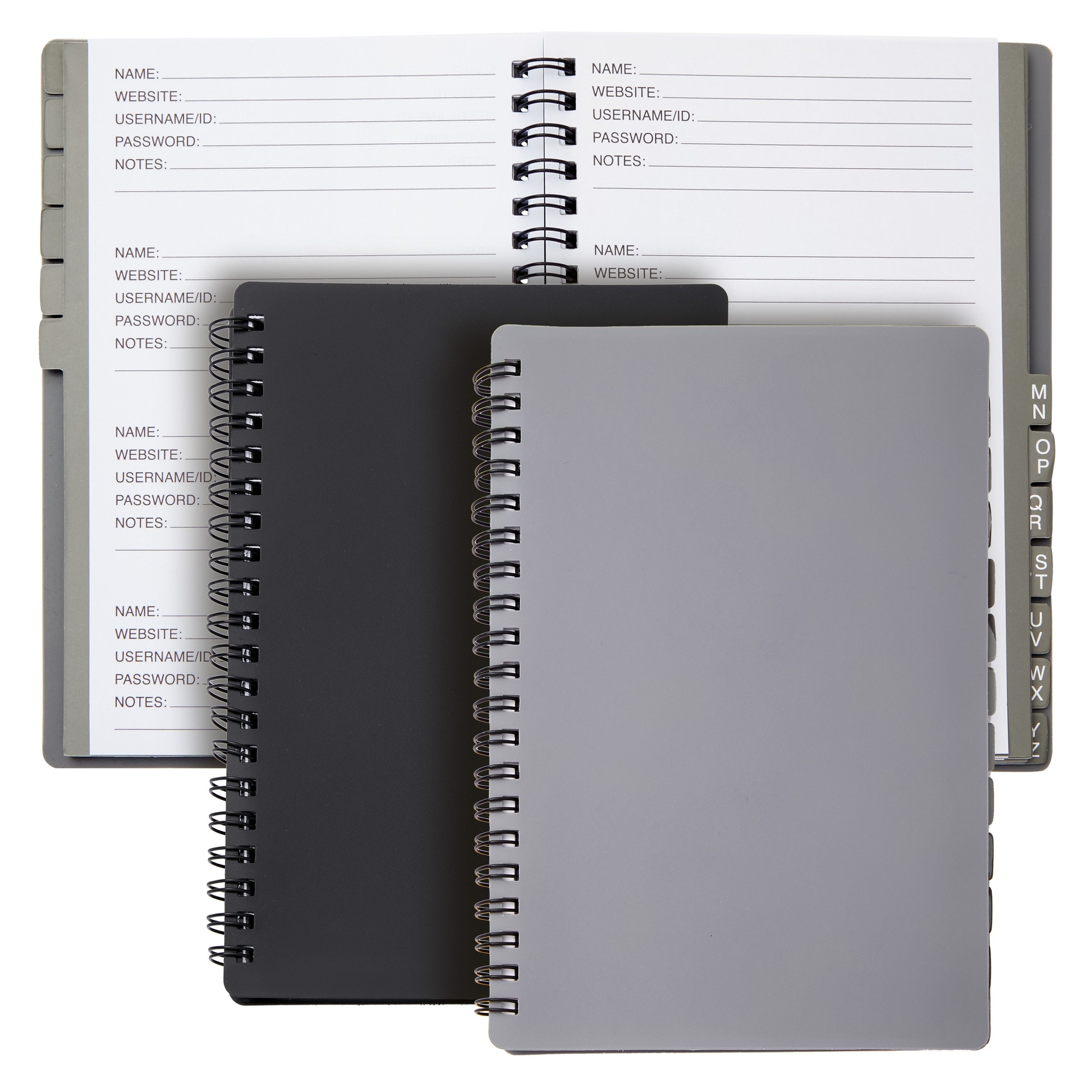 C-Line Spiral Bound Index Card Notebook with Index Tabs, Assorted ...