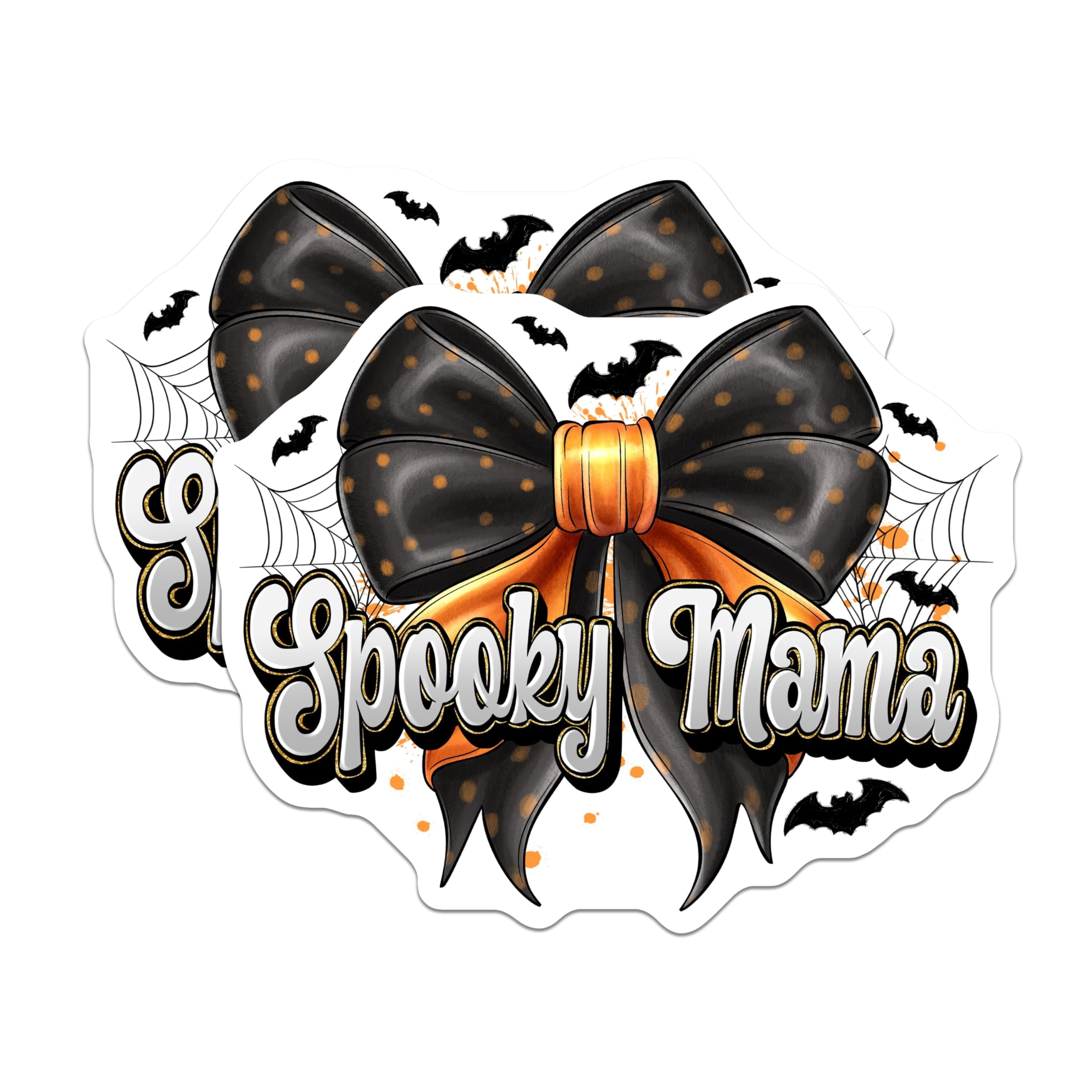 (2 Pack) Spooky Mama Stickers - Halloween Mom Decals - Fall Season ...