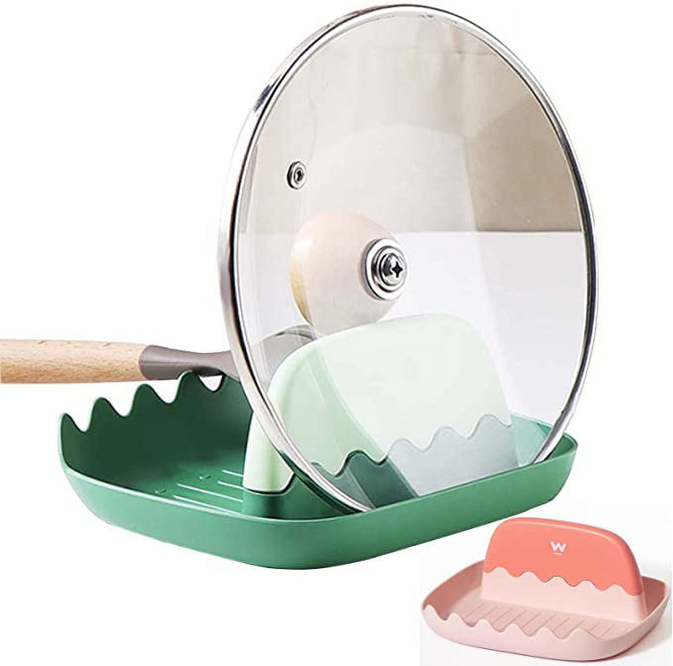 2 Pack Spoon Rest for Kitchen Counter, Cooking Ladle/Spatula/Spoon ...