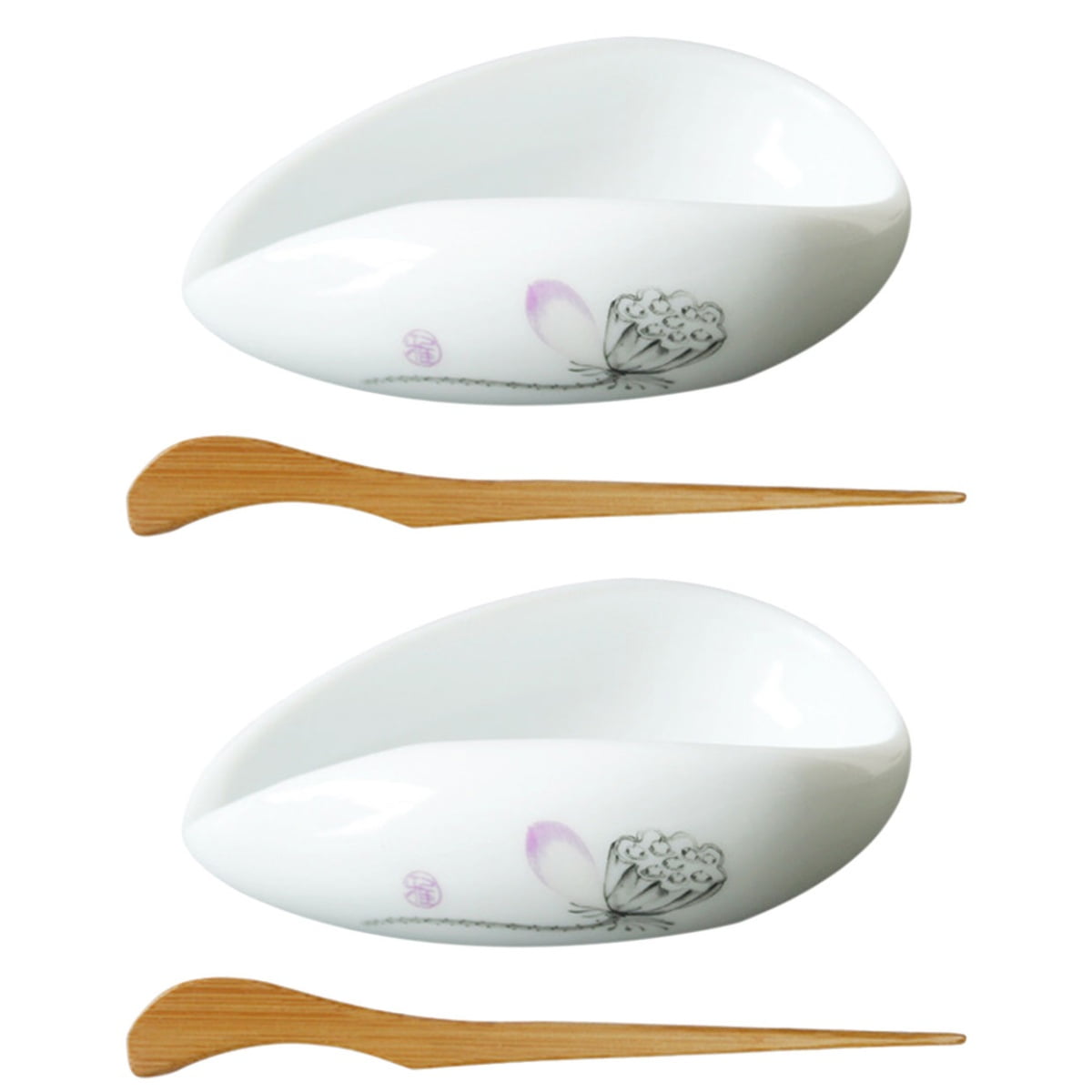 2 Pack Spoons Coffee Bean Dosing Ceramic Tea Divider Ceremony ...