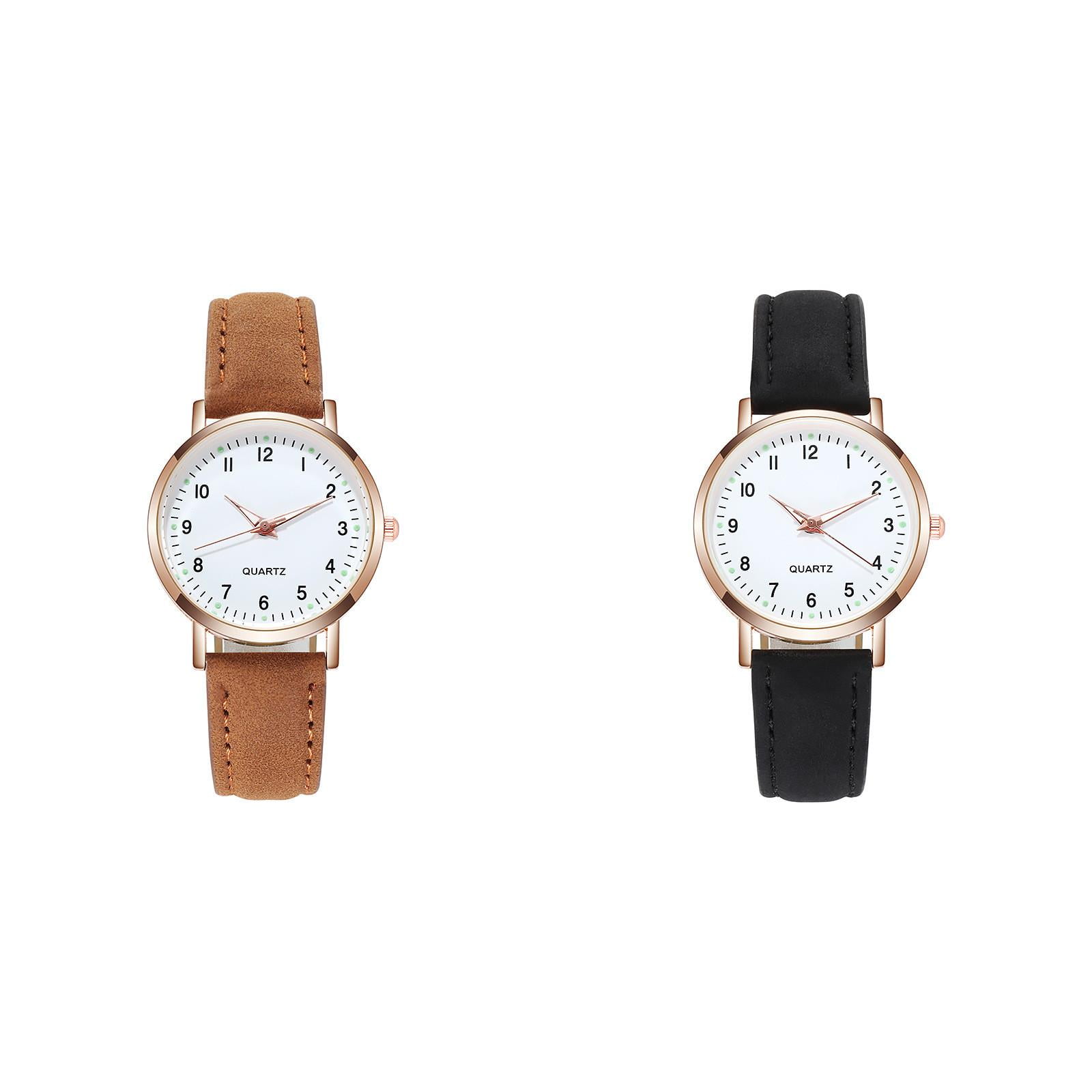 (2-Pack) Sport Ms. Stainless Watch Bands Steel Case Belt Band Women ...