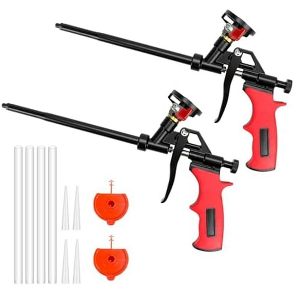 2 Pack Spray Foam Gun, Pu Expanding Foaming Gun (2 Insulation Guns + 6 ...