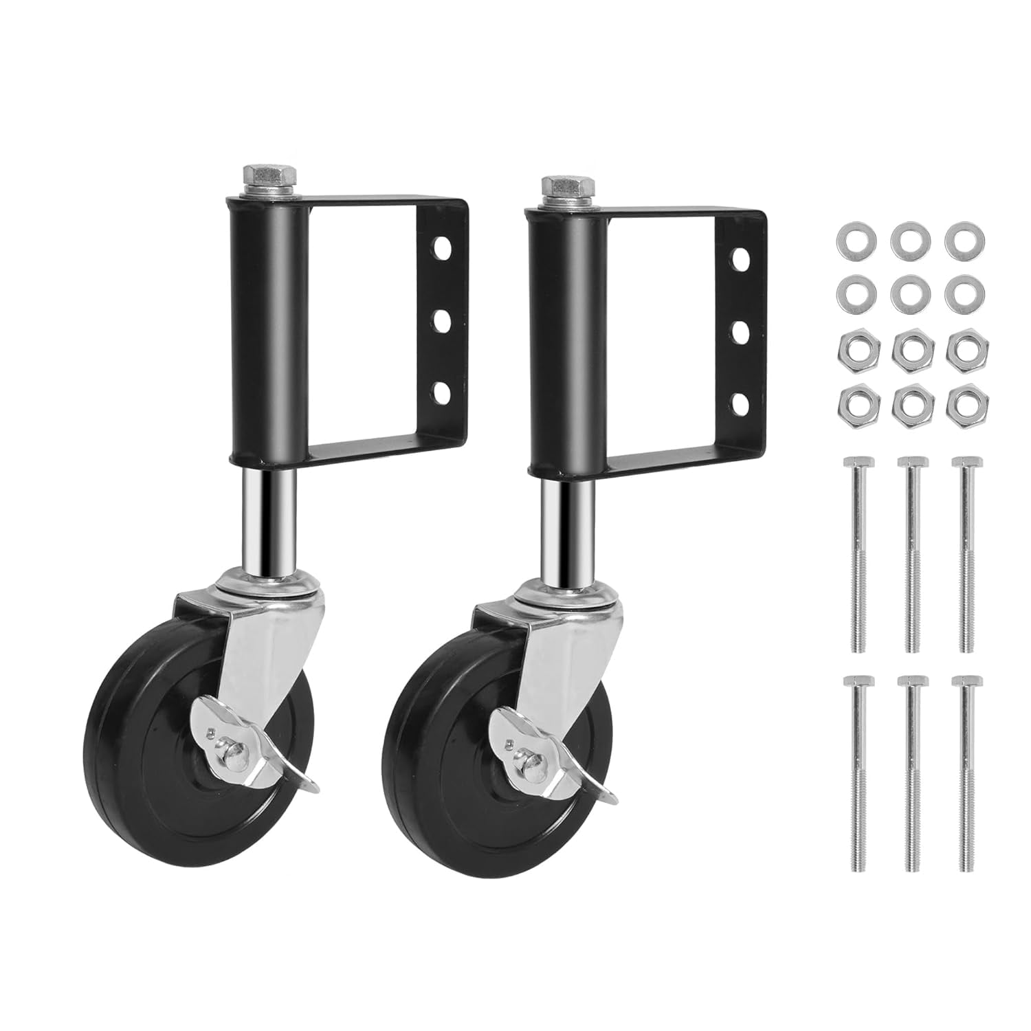 2 Pack Spring Loaded Adjustable Gate Wheel, 4 inch Gate Wheel Heavy ...