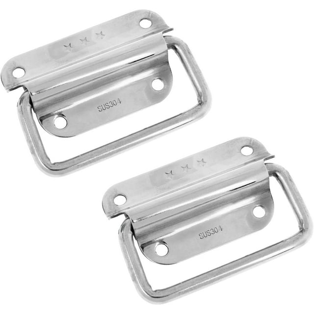 2-Pack Spring Loaded Heavy Duty Box Pull Handles for Toolbox, Chest ...