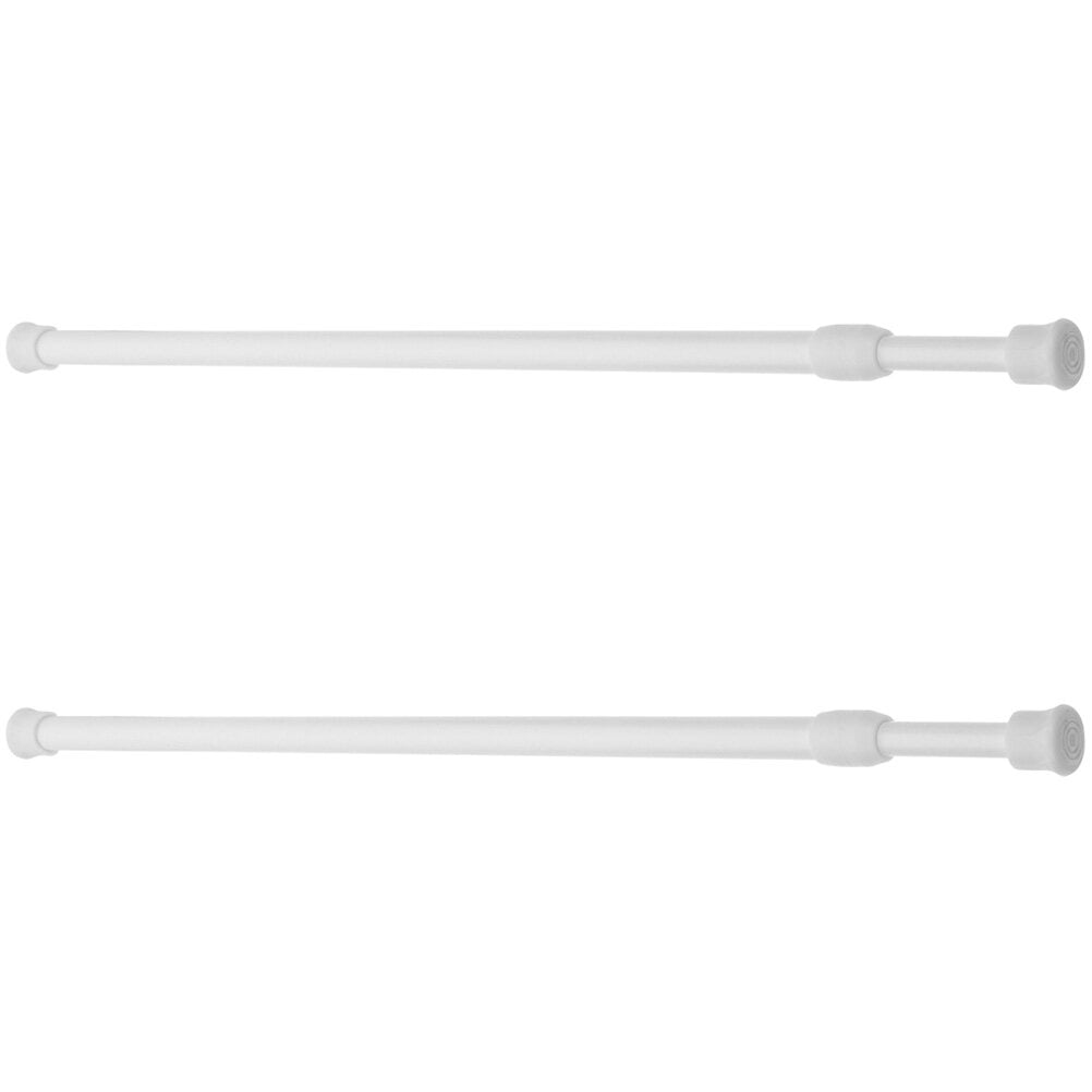 2 Pack Spring Tension Curtain Rods 16 to 28 inches Adjustable, Heavy ...