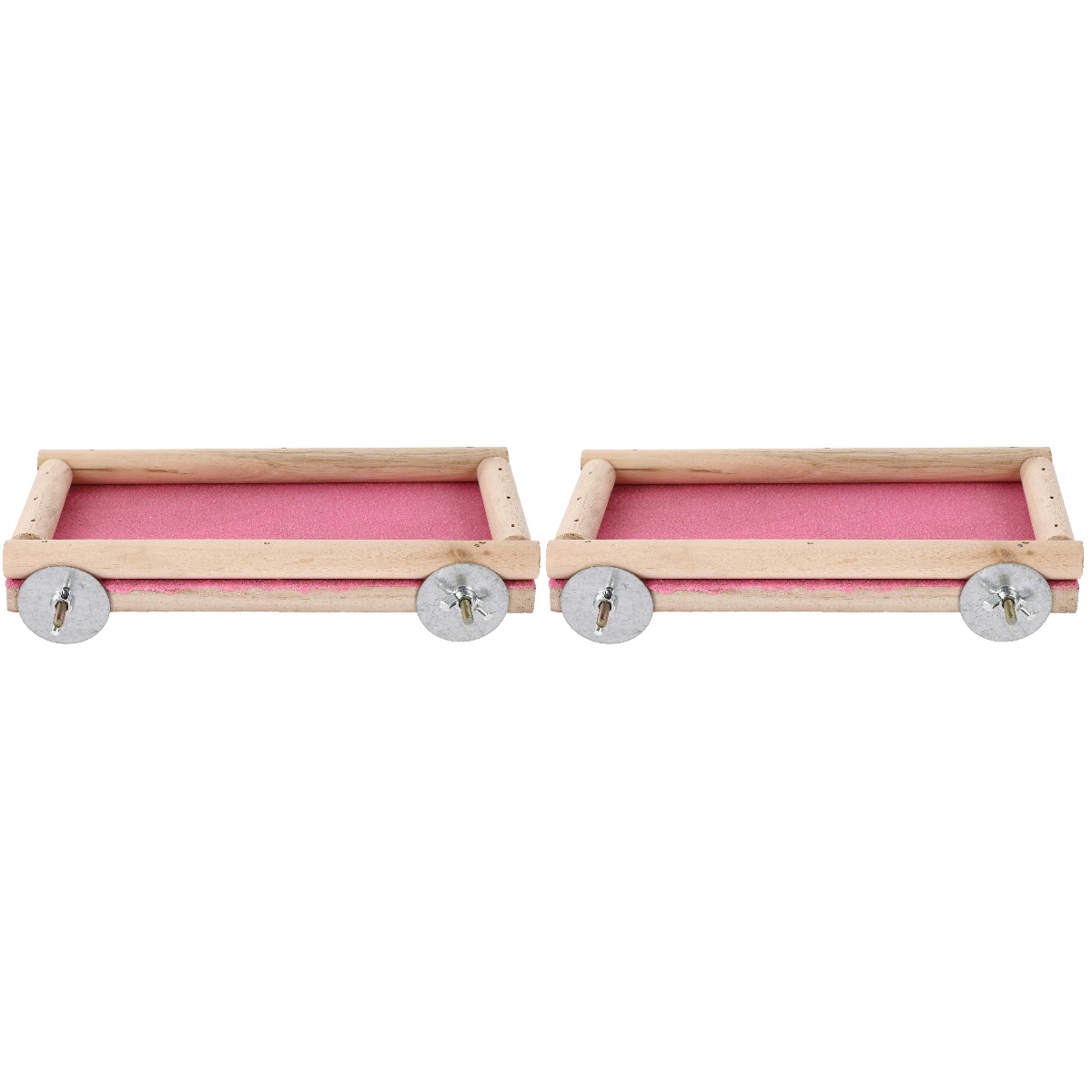 2 Pack Springboard Parrot Bird Cages Hedgehog Toy Squirrel Pink ...