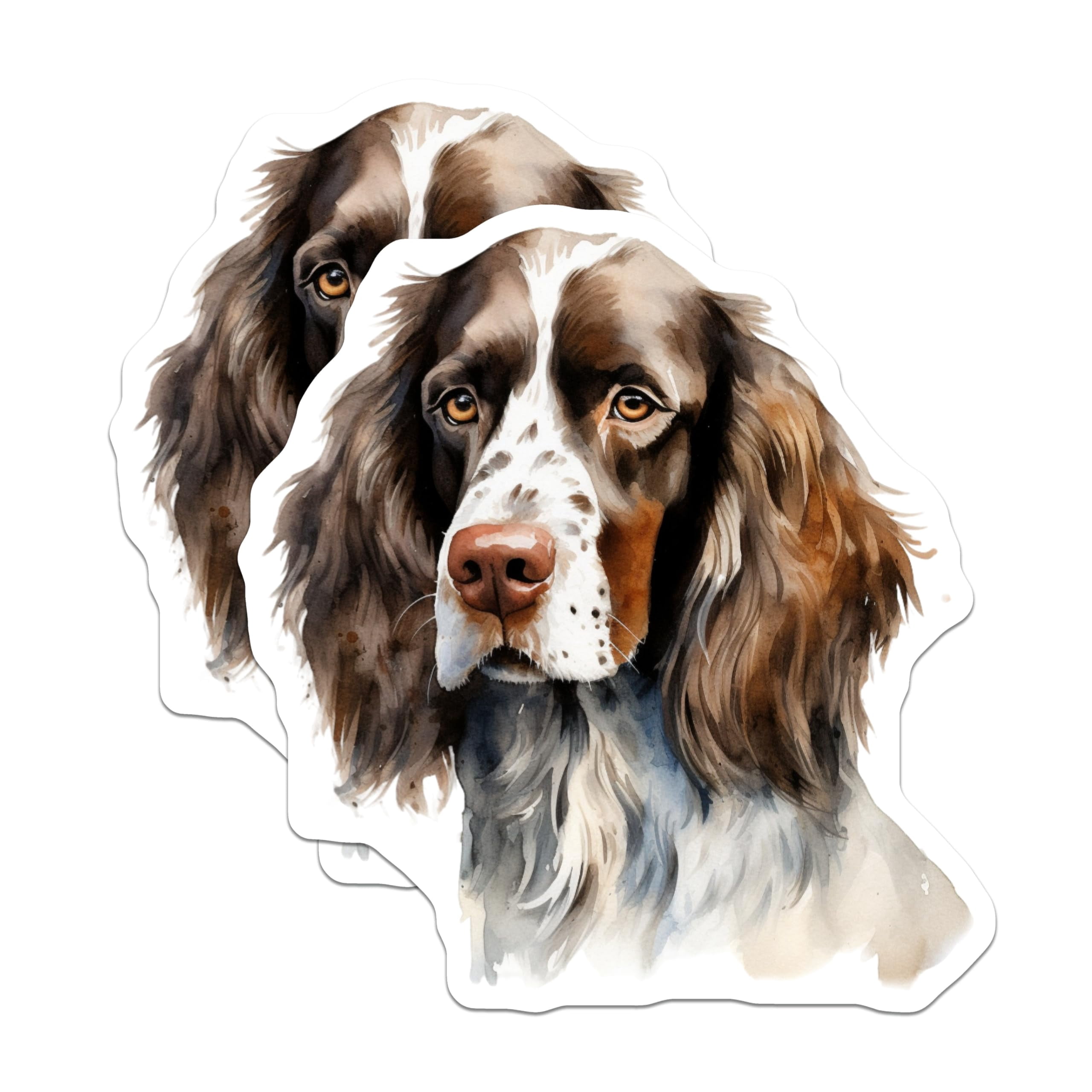 (2 Pack) Springer Spaniel Magnets - Watercolor Dog Art - Pet Lover ...