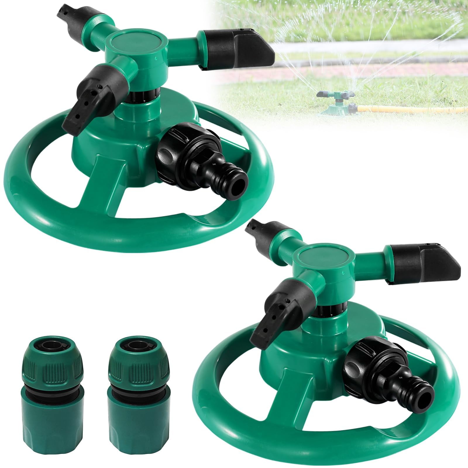 2 Pack Sprinklers for MMF7 Yard, 360Rotating Lawn Sprinkler, Sprinklers ...