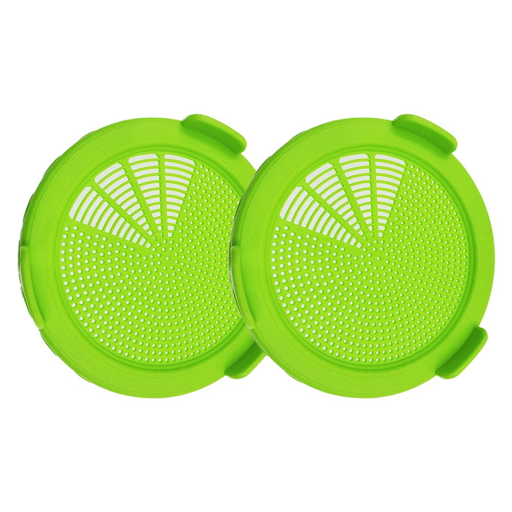 2 Pack Sprouts Grow Plastic Jars with Sprouting Grow Covers, Indoor ...