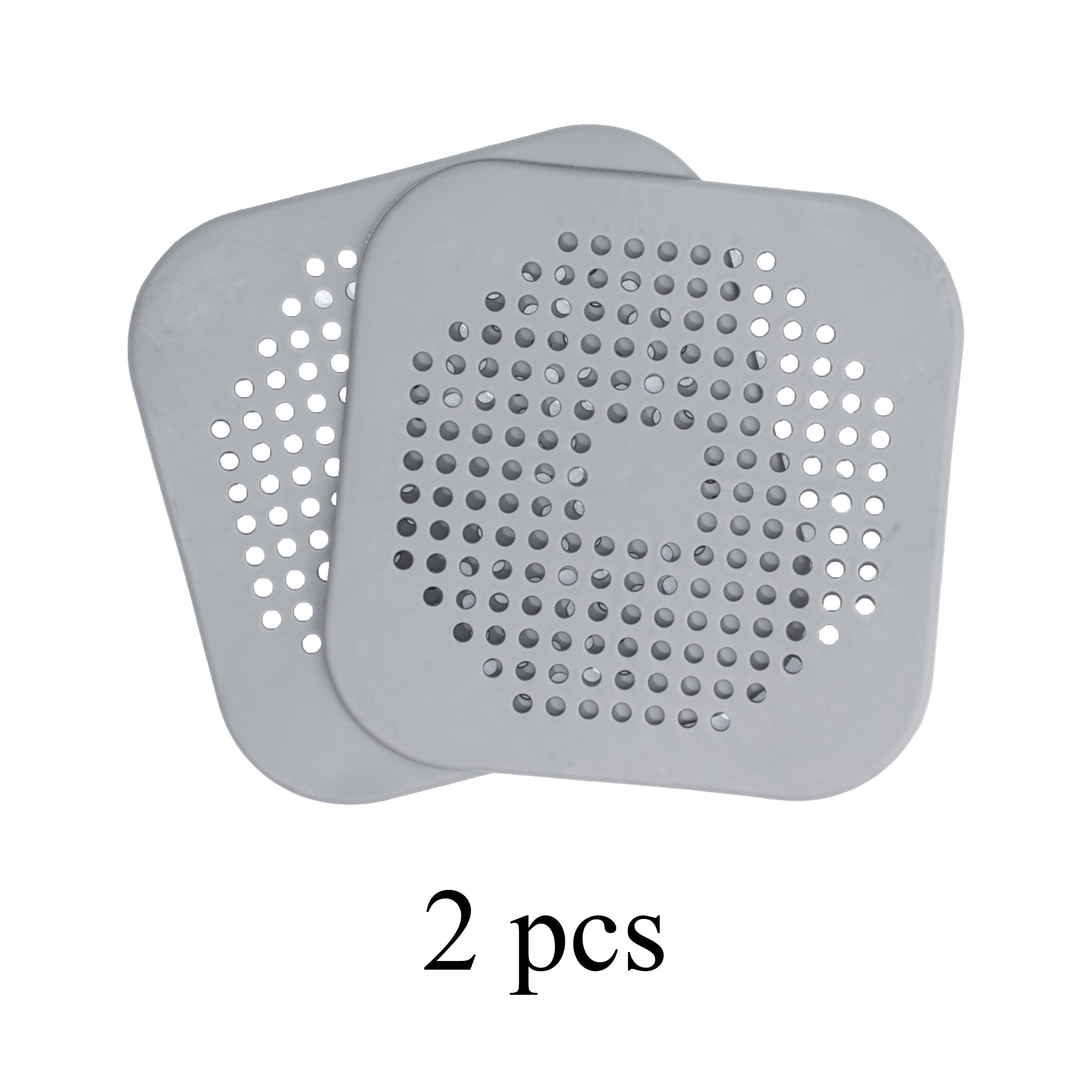 2 Pack Square Drain Hair Catcher, Universal Hair Filter for Sink ...