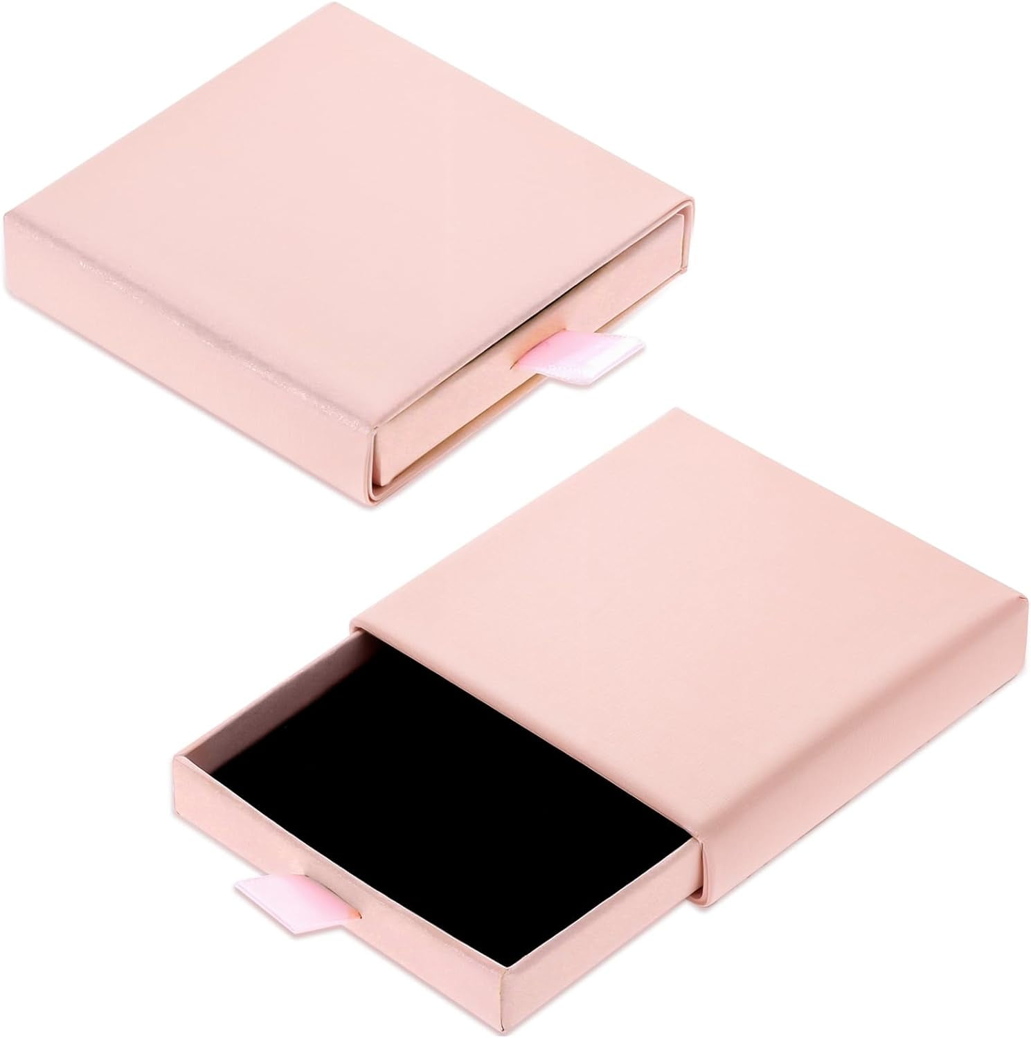 2 Pack Square Jewelry Gift Boxes Cardboard Jewelry Box with Lids ...