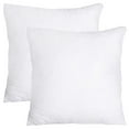 2-Pack Square Pillow Inserts - Hypoallergenic Polyester Fill, Non-Woven ...
