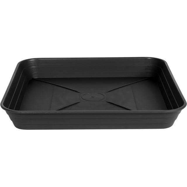 2 Pack Square Plant Saucer Tray 14 inch, Heavy Duty Plastic Plant ...