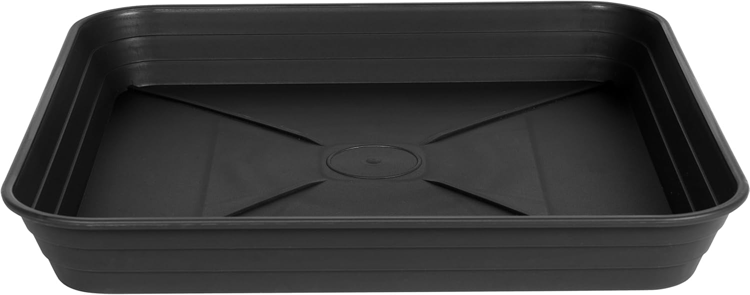 2 Pack Square Plant Saucer Tray 20 inch, Heavy Duty Plastic Plant ...