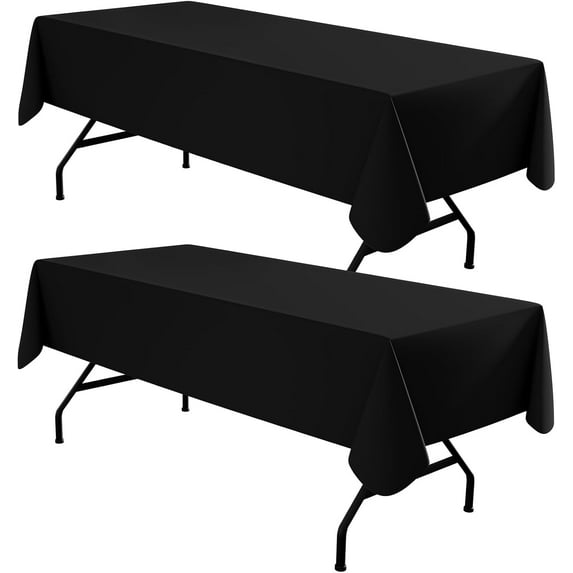 2 Pack Square Vinyl Tablecloth, Waterproof and Spillproof Plastic Table ...