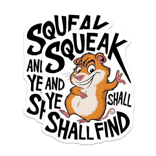 (2 Pack) Squeak and Ye Shall Find Magnets - Fun Hamster Magnet - Quirky ...