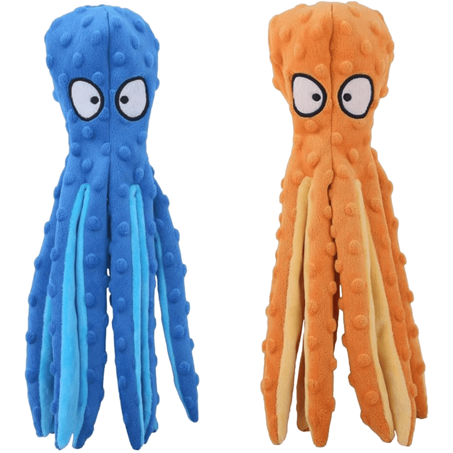 2 Pack Squeaky Dog Toys - Octopus Plush Dog Toys for Aggressive Chewers ...