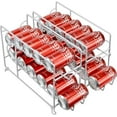 SUFAUY White Stackable Metal Can Dispenser for Refrigerator, Pantry ...