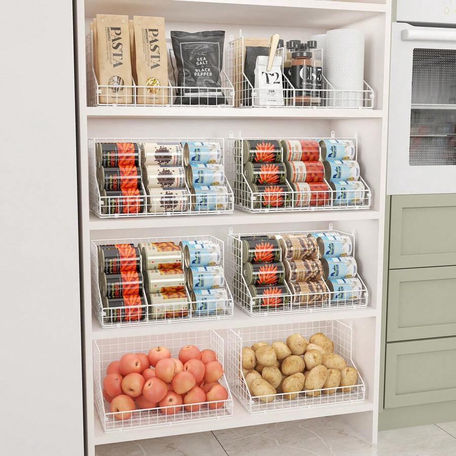 2 Pack Stackable Can Rack Organizer For Pantry Storage,Can Dispensers ...