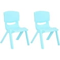 2 Pack Stackable Plastic Kids Learning Chairs, 20.8x12.5 Inches, The ...