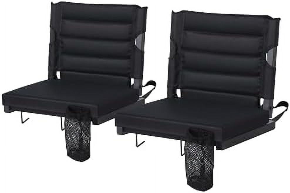 2 Pack Stadium Seats for Bleachers with Back Support, Bleacher Seats ...