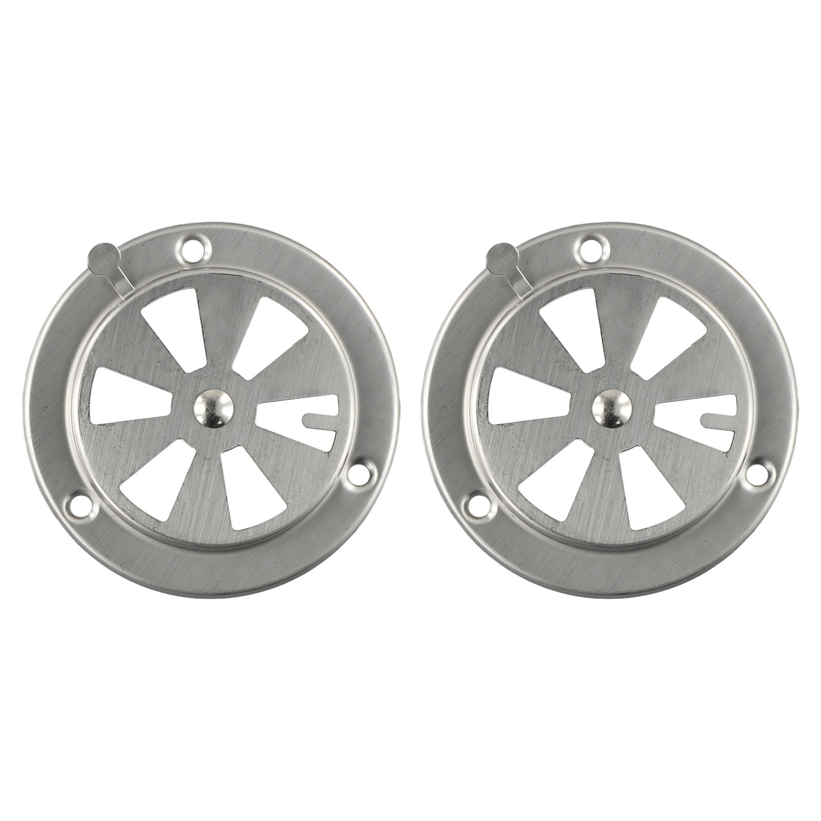 2-Pack Stainless Steel BBQ Grill Smoker Exhaust Vent Damper, Adjustable ...