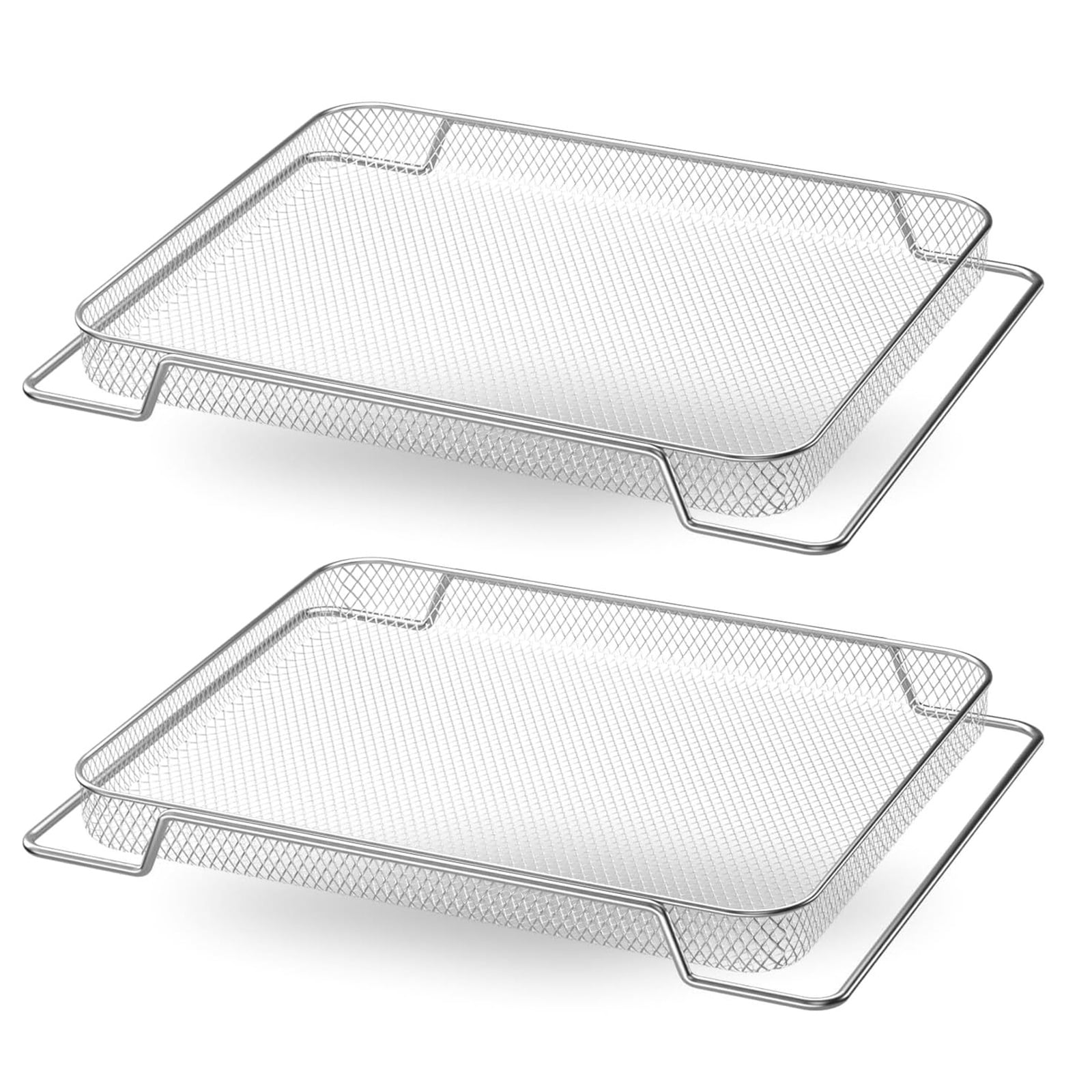 2 Pack Stainless Steel Baking Rack Cooking Grids Rustproof Cooling Tray ...