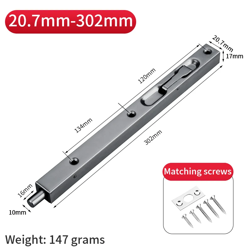 2 Pack Stainless Steel Concealed Door Locks with Hardware – Recessed ...