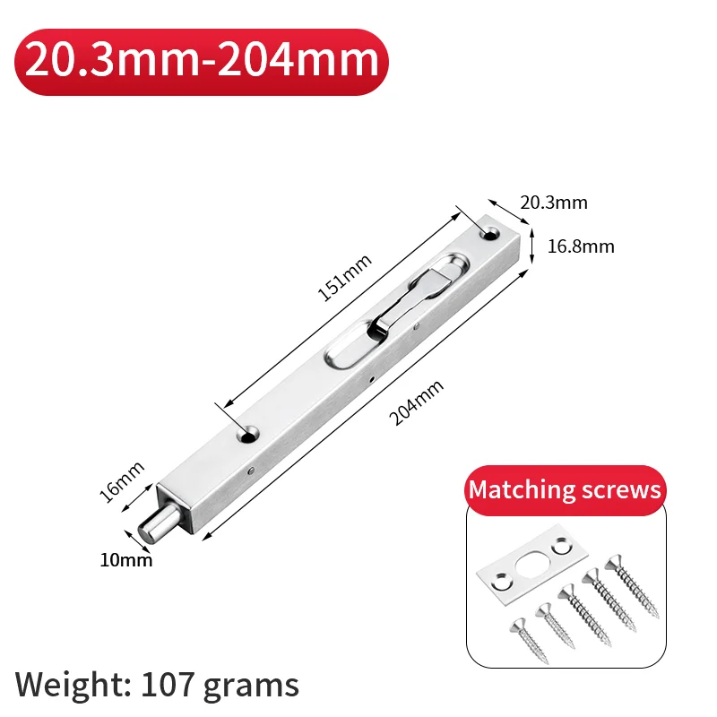 2 Pack Stainless Steel Concealed Door Locks with Hardware – Recessed ...