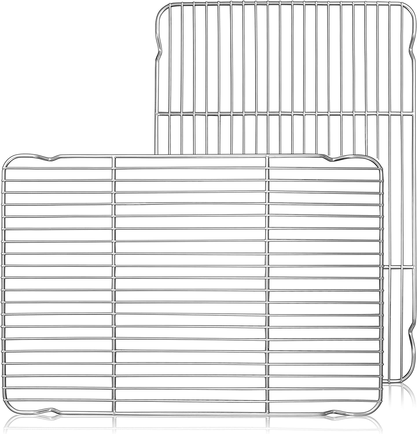 2 Pack Stainless Steel Cooling Rack for Baking , Trianu Heavy Duty Wire ...