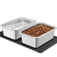 2 Pack Stainless Steel Dog Bowls, 1.25 Gallon Large Capacity Pet and ...