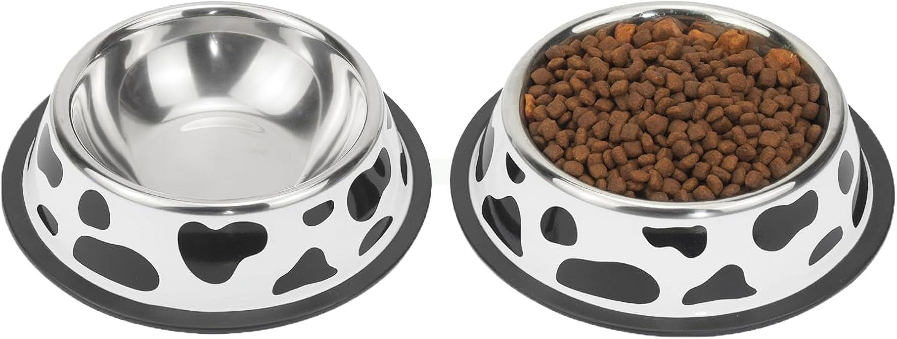 2 Pack Stainless Steel Dog Bowls, Food and Water Non Slip Anti Skid ...