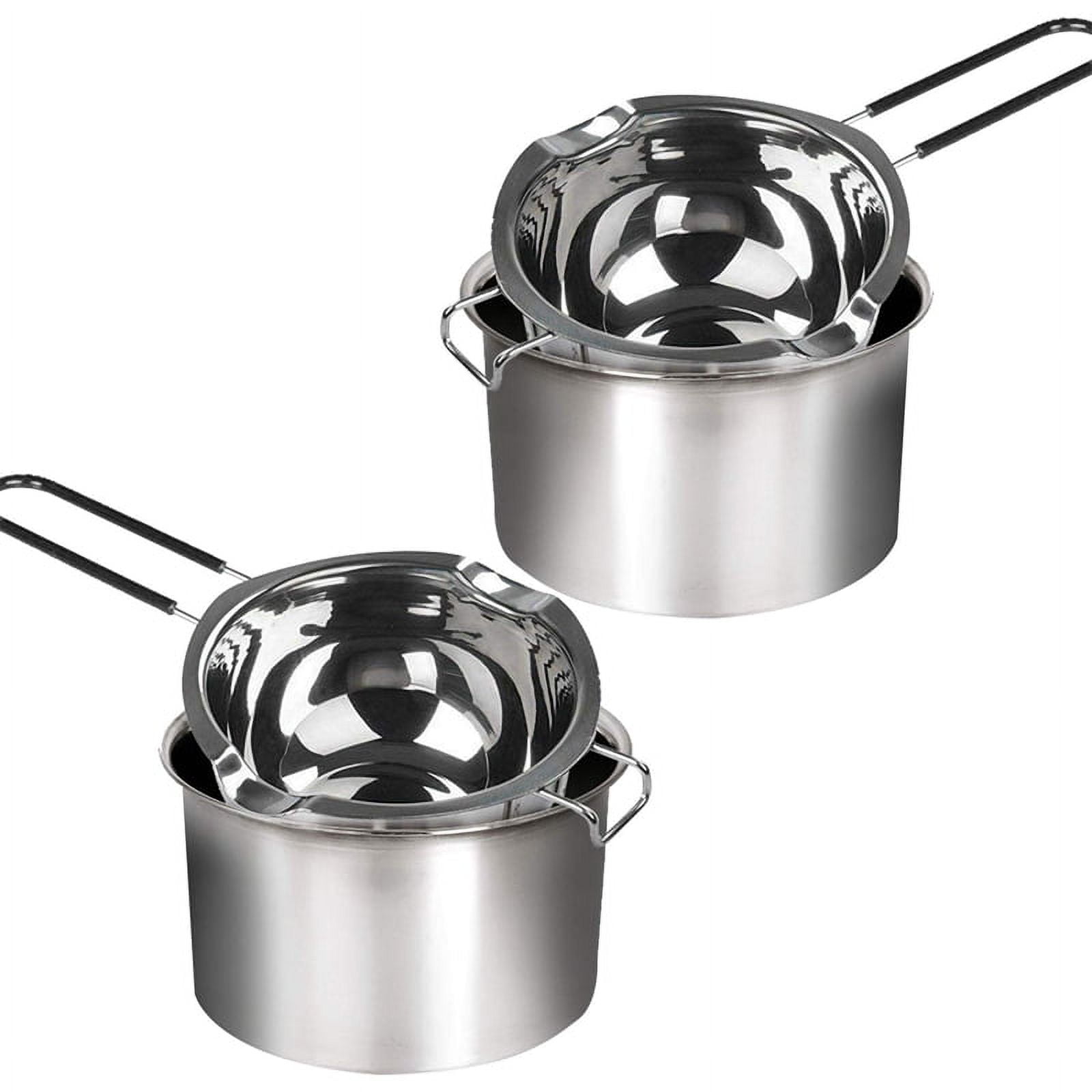 2-Pack Stainless Steel Double Boiler, Heat- Handle - Walmart.com