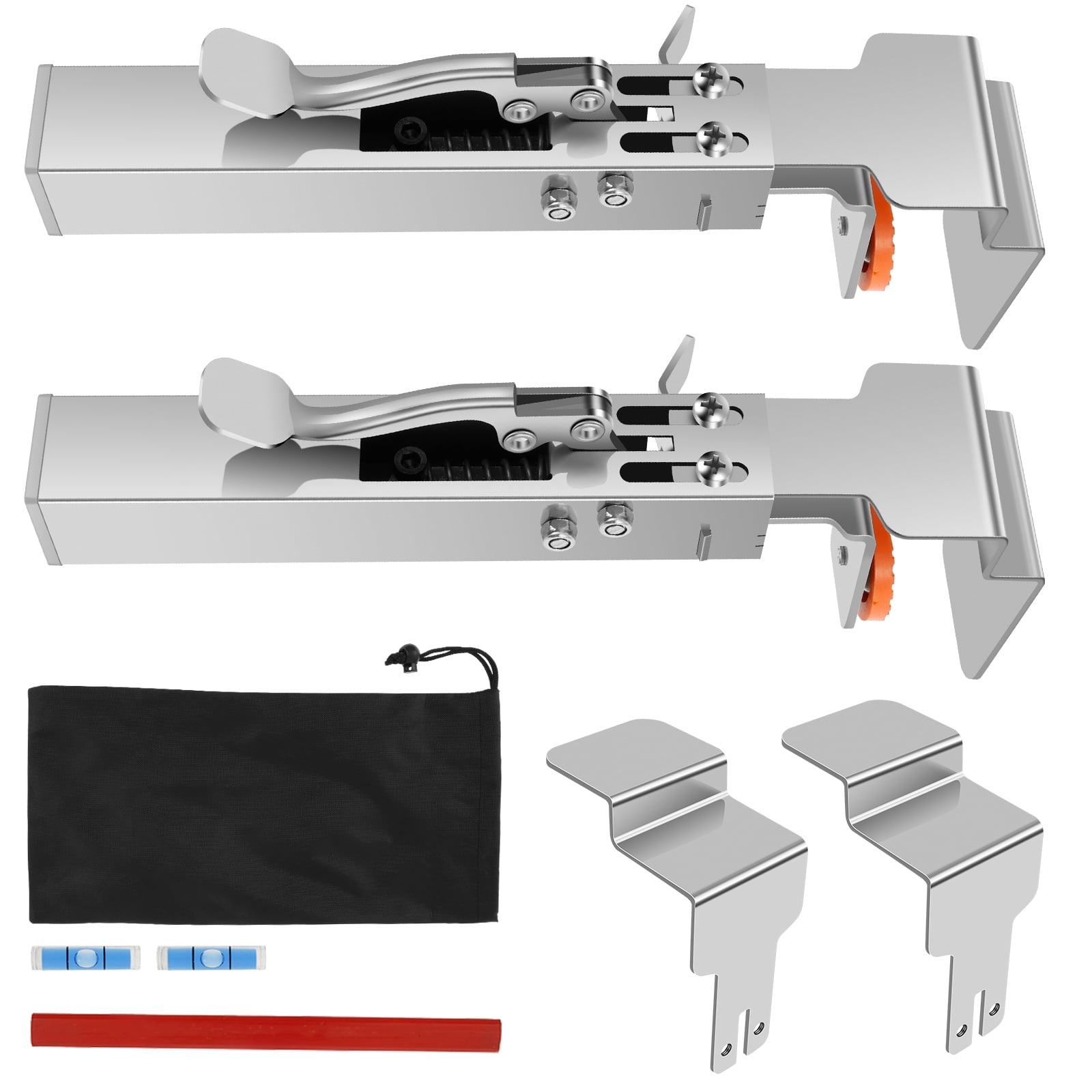 2 Pack Stainless Steel Drawer Fixing Clamps Professional Easy to Use ...