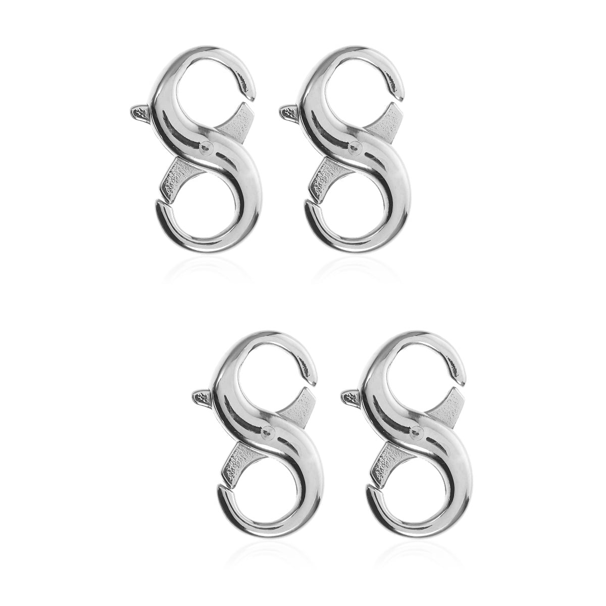 2 Pack Stainless Steel Figure 8 Buckle Bracelet Necklace Connection ...