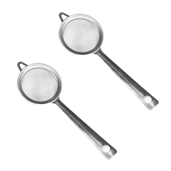 2-Pack Stainless Steel Flour Sifters With Ergonomic Handles for Baking ...