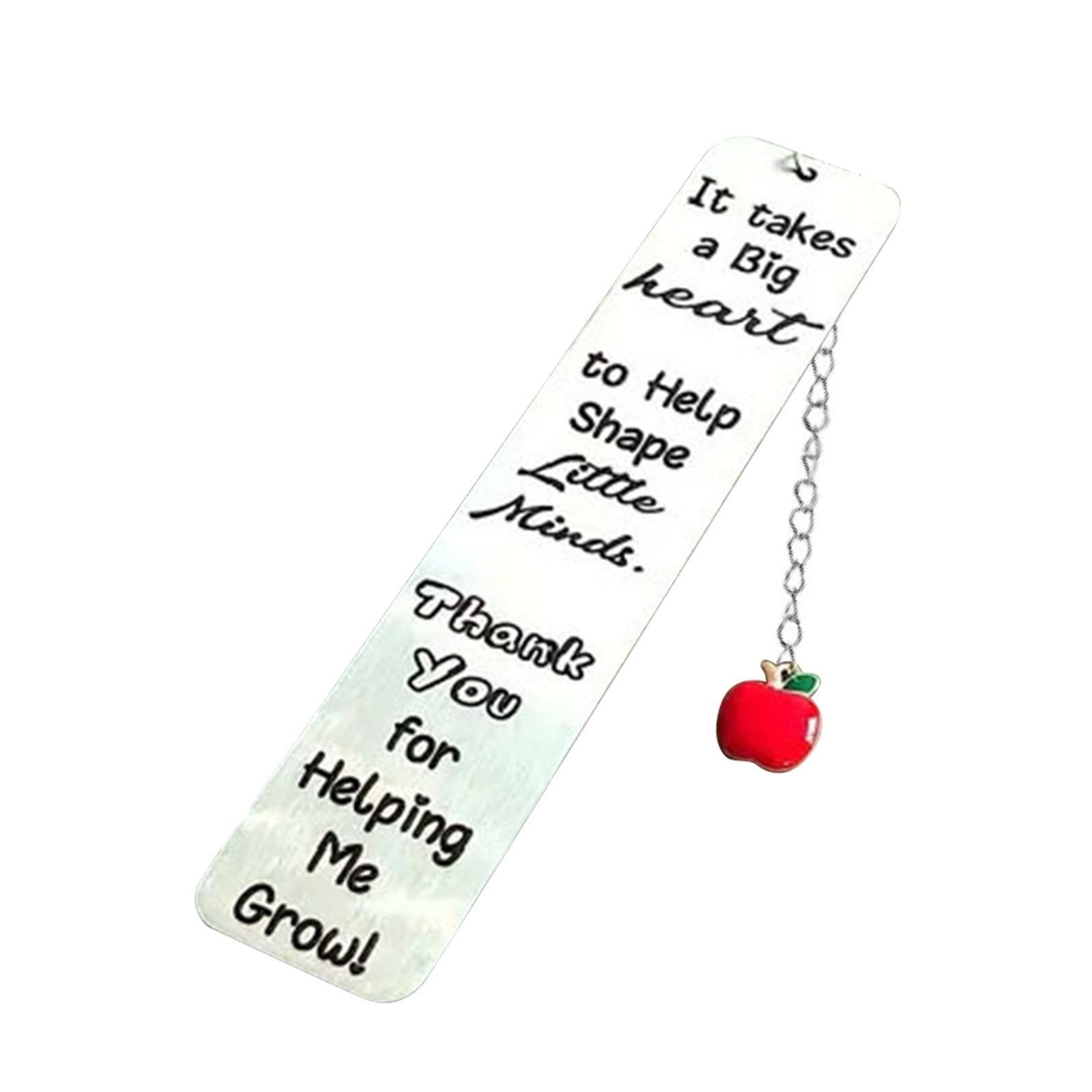 2-Pack Stainless Steel Inspirational Text Ruler Bookmarks | Metal ...