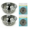 2 Pack Stainless Steel Kitchen Sink Drain Strainer Basket Stopper ...