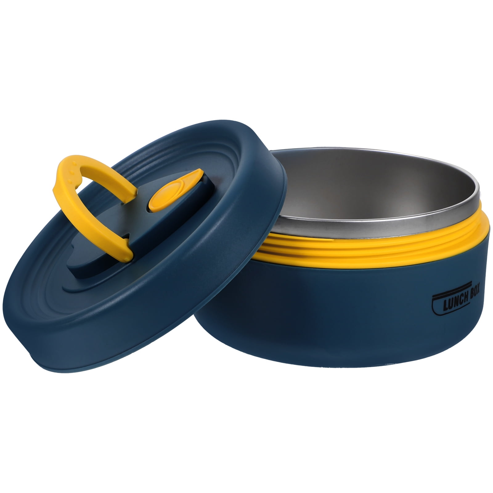 2 Pack Stainless Steel Lunch Box Lunchbox Portable Food Container Flour ...