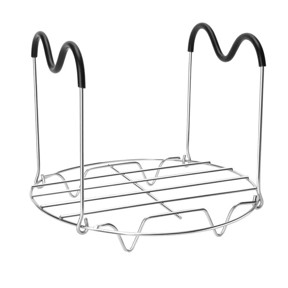 2-Pack Stainless Steel Pressure Cooker Steam Rack with Silicone Handle ...