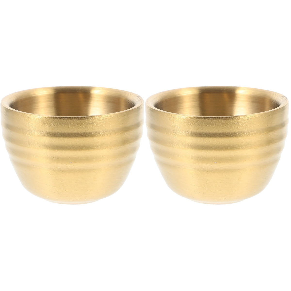 2 Pack Stainless Steel Shot Glass Small Juice Cup Cups Glasses Beer ...