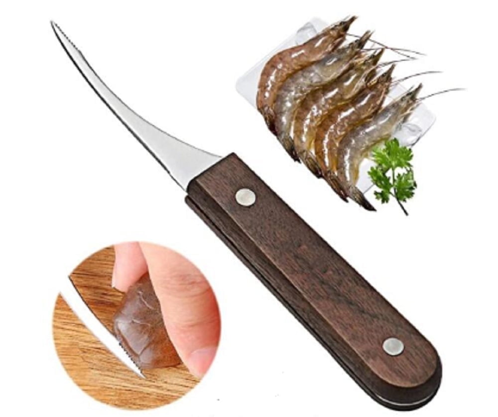 2-Pack Stainless Steel Shrimp Peeler & Deveiner Set – Efficient Shrimp ...