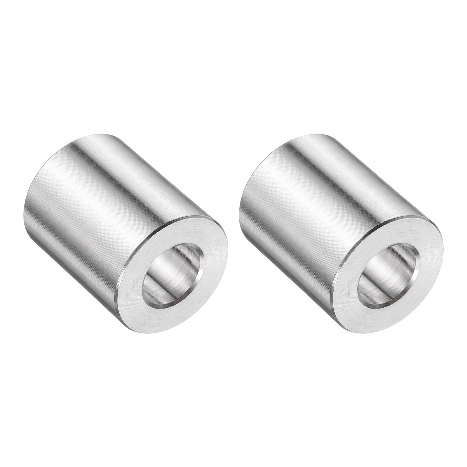 2 Pack Stainless Steel Spacer 1/2" Bore x 1" OD x 1-1/4" Length Screw ...