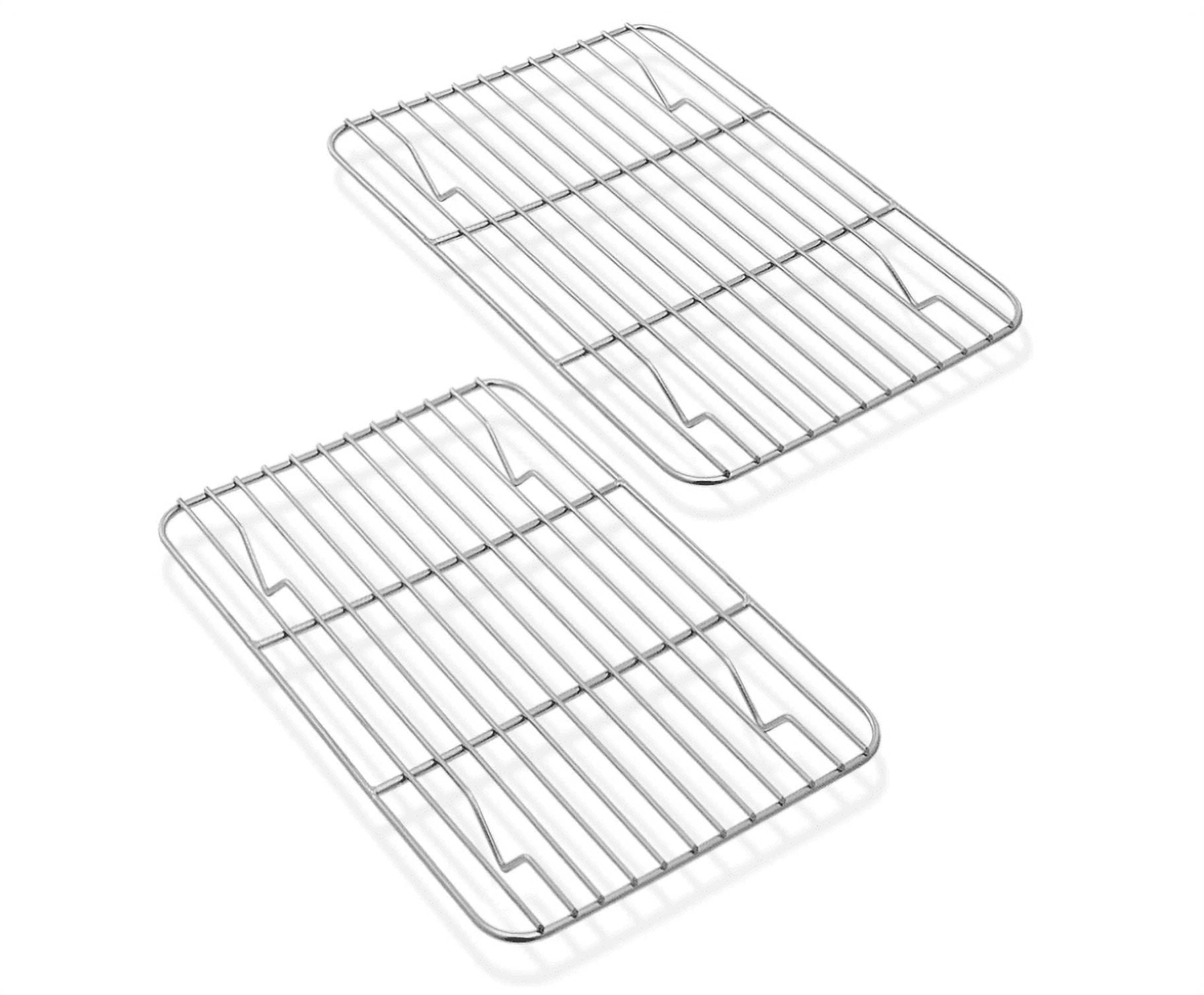 Cooling Grill Set of 2, Cooling Grill Cake Rack Made of Stainless Steel ...