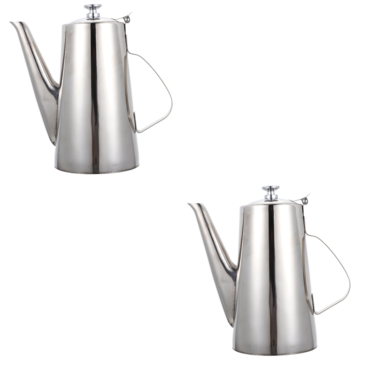 2 Pack Stainless Water Jug Metal Container with Lid Oil Dispenser Multi ...