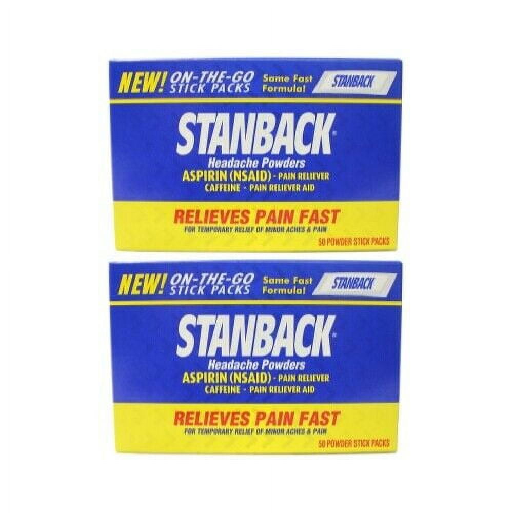 2 Pack Stanback Headache Stick Pack Powders 50 Count Each - Walmart.com