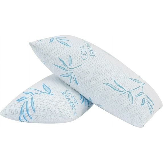 2 Pack Standard Size Rayon Derived from Bamboo Pillow for Sleeping ...
