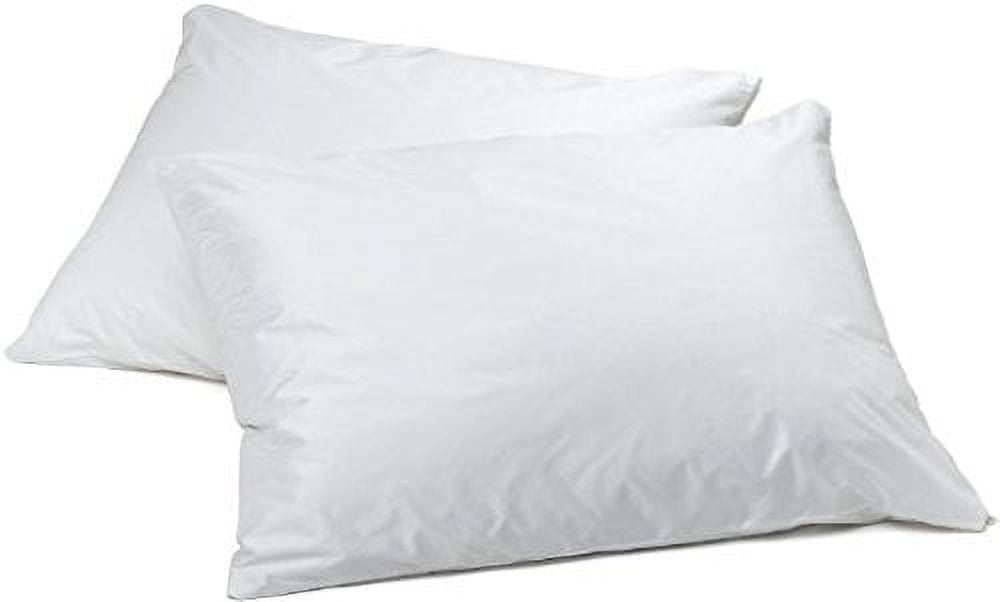 2 Pack: Standard Sized Zippered Vinyl Pillow Protectors - Walmart.com